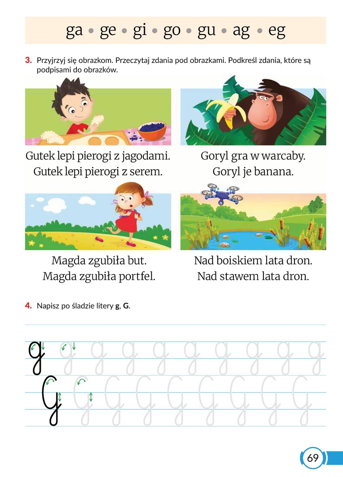 Przedszkolaki: Gaja i globus! - poznajemy literę g!