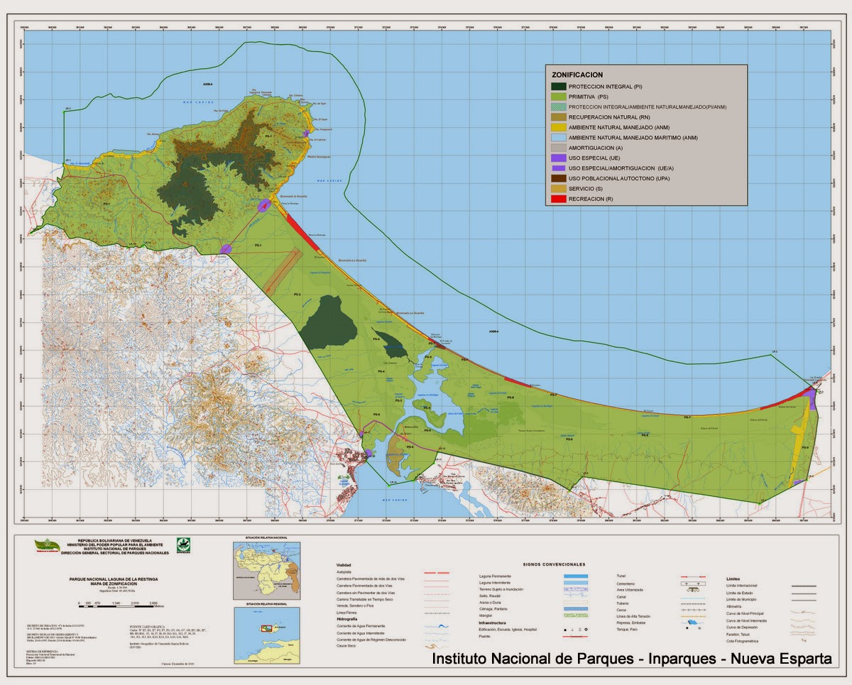INPARQUES NUEVA ESPARTA: MAPAS DE LOS PARQUES NACIONALES Y MONUMENTOS ...