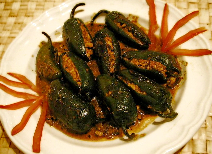 Rummana's Kitchen: Marich Keemar Achaar (Stuffed Pepper with Ground Beef)