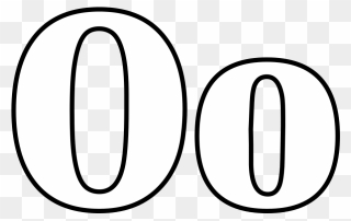Letter O Clipart Black And White - Letter Format