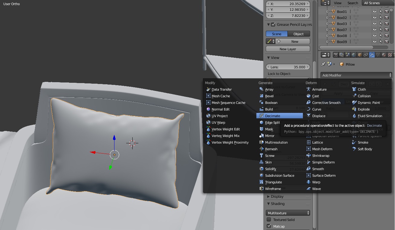 Blender - Quick tips to reduce poly count