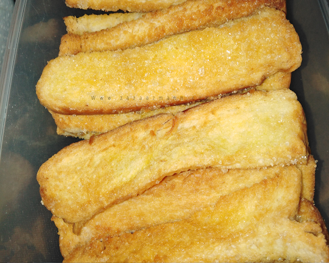 3 SIMPLE INGREDIENTS TO MAKE CRUNCHY SUGAR TOAST BREAD SNACK RECIPE