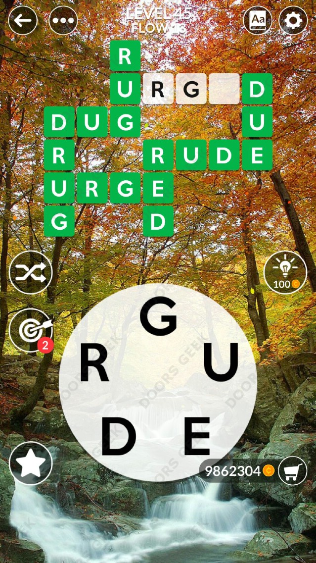 Wordscapes Level 45 Answers ~ Doors Geek