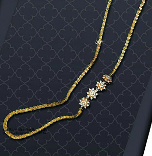 Side pendant gold chains