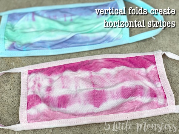 5 Little Monsters: How to Tie-Dye Face Masks
