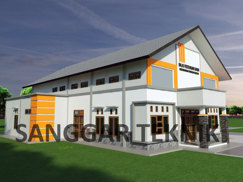 DESAIN GEDUNG AULA BPU ( BALAI PERTEMUAN UMUM) | SANGGAR TEKNIK