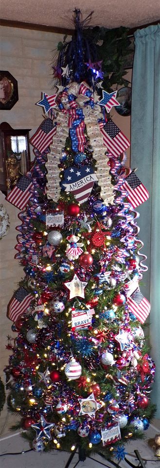 DEBBIE-DABBLE BLOG: Summer Patriotic Tree, 2020