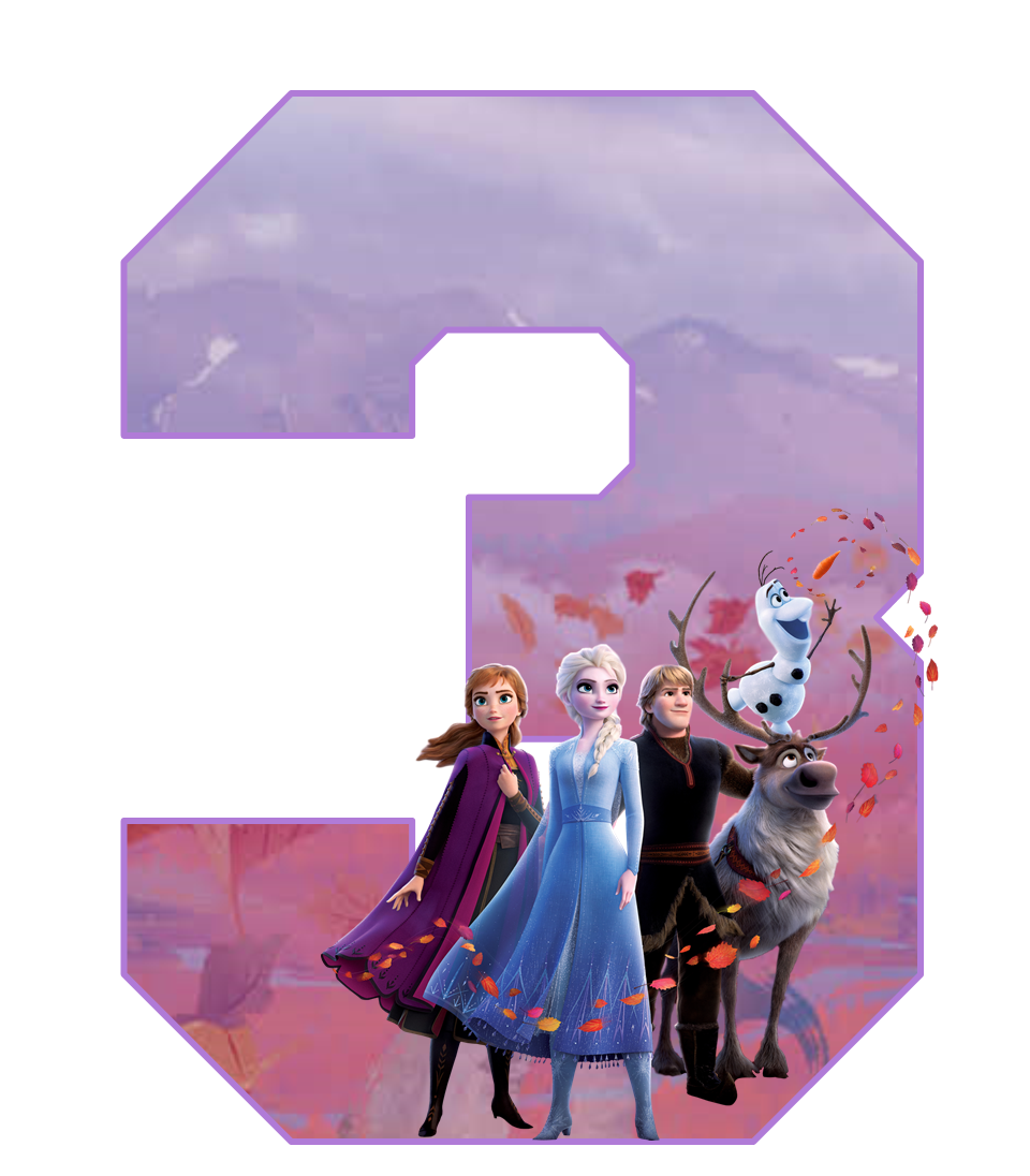 Kits imprimibles gratis : Números de Frozen 2