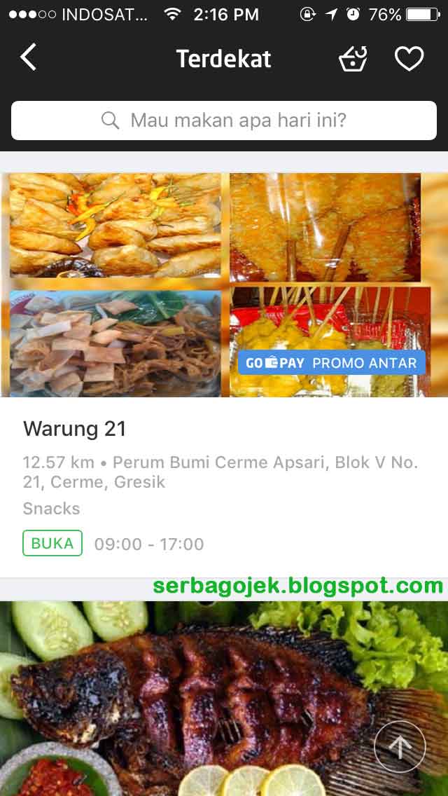 Cara Menggunakan Go Food Untuk Pesan Makanan Lewat GoJek