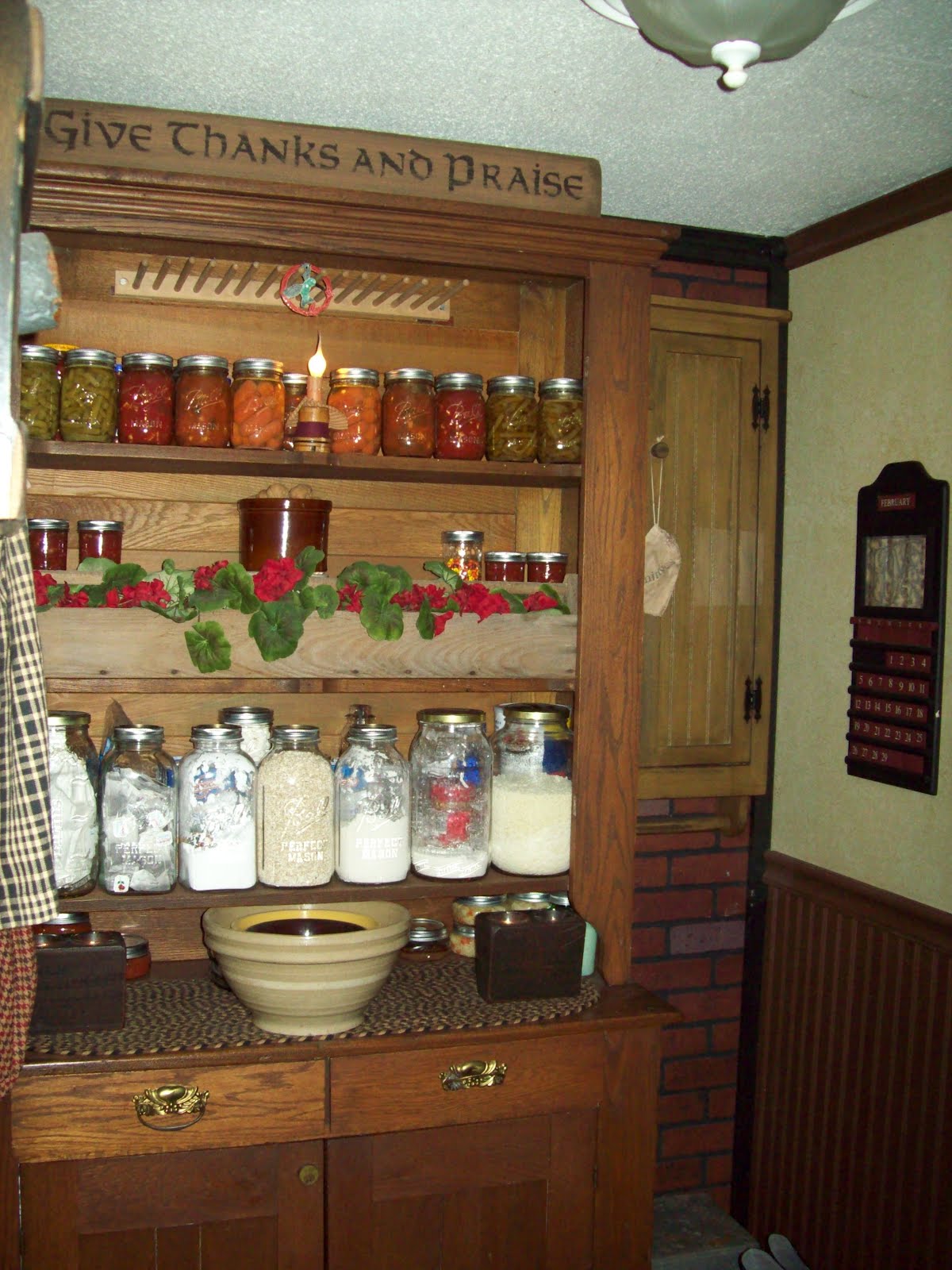 A Primitive Homestead: Plans To Fill The Homestead Cabinets & Greenshouse