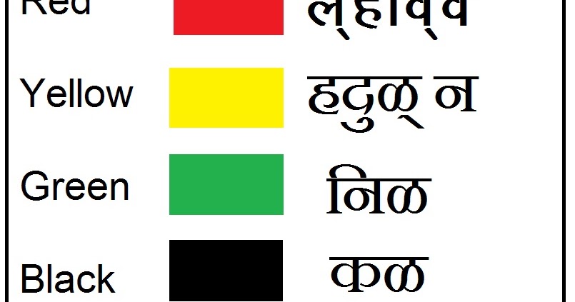 Sourashtra Childs Area: Sourashtra Colour chart
