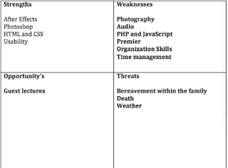 Study Skills: SWOT, PDP and GNATT Chart