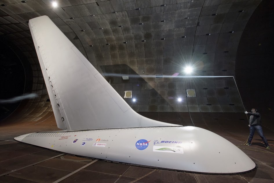 NASA Astronomy: Wind Tunnel Testing a Full-Sized Aircraft Tail