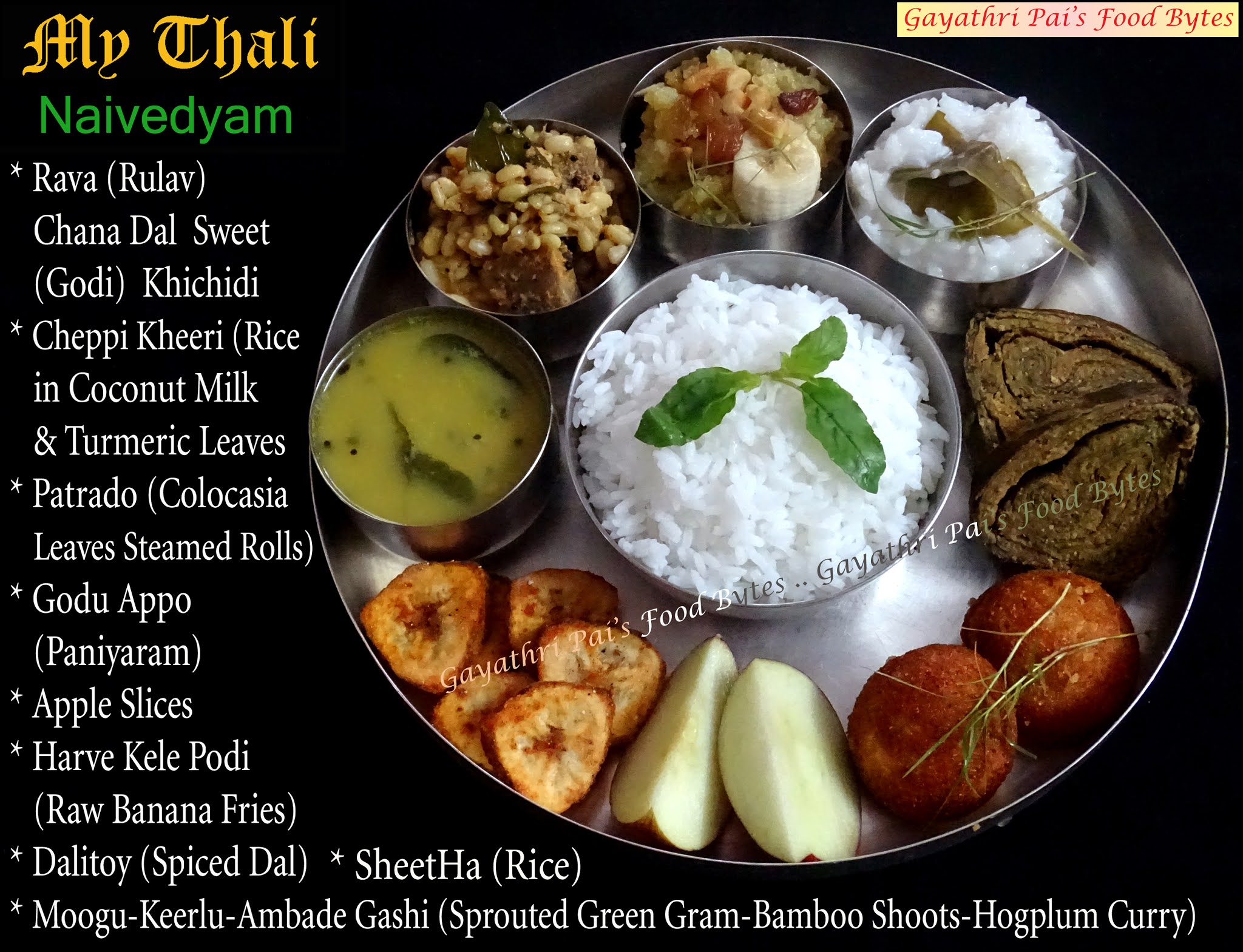 Gayathri Pai's Food Bytes: My Festive Naivedyam Thali 217.