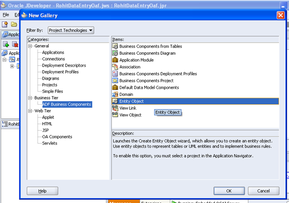 Oracle Application's Blog: Entity object in OAF.How to create EO in OAF