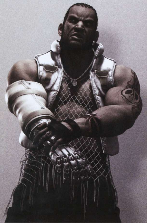 Um brutamontes com um grande coração: Barret Wallace, de Final Fantasy ...