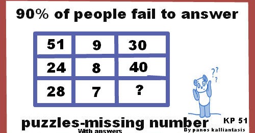 Brain teasers and puzzles: Answers and solutions -Puzzles 51-52-53