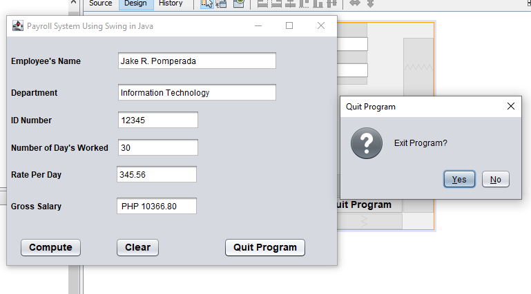 Free Programming Source Codes And Computer Programming Tutorials Payroll System Using Swing In Java