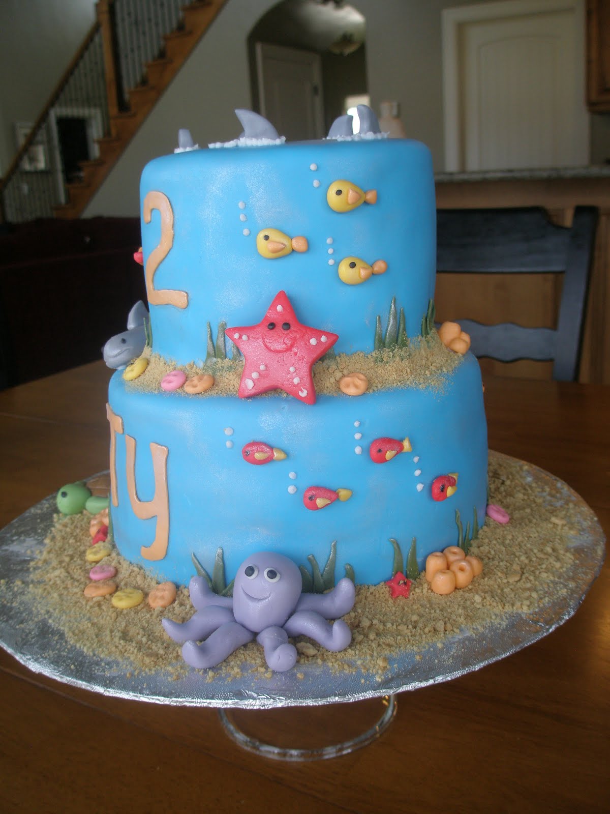 Angie's Cakes: Shark & Fish Cake!