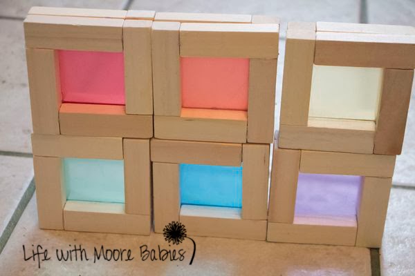 DIY Color Window Blocks - Life with Moore Babies
