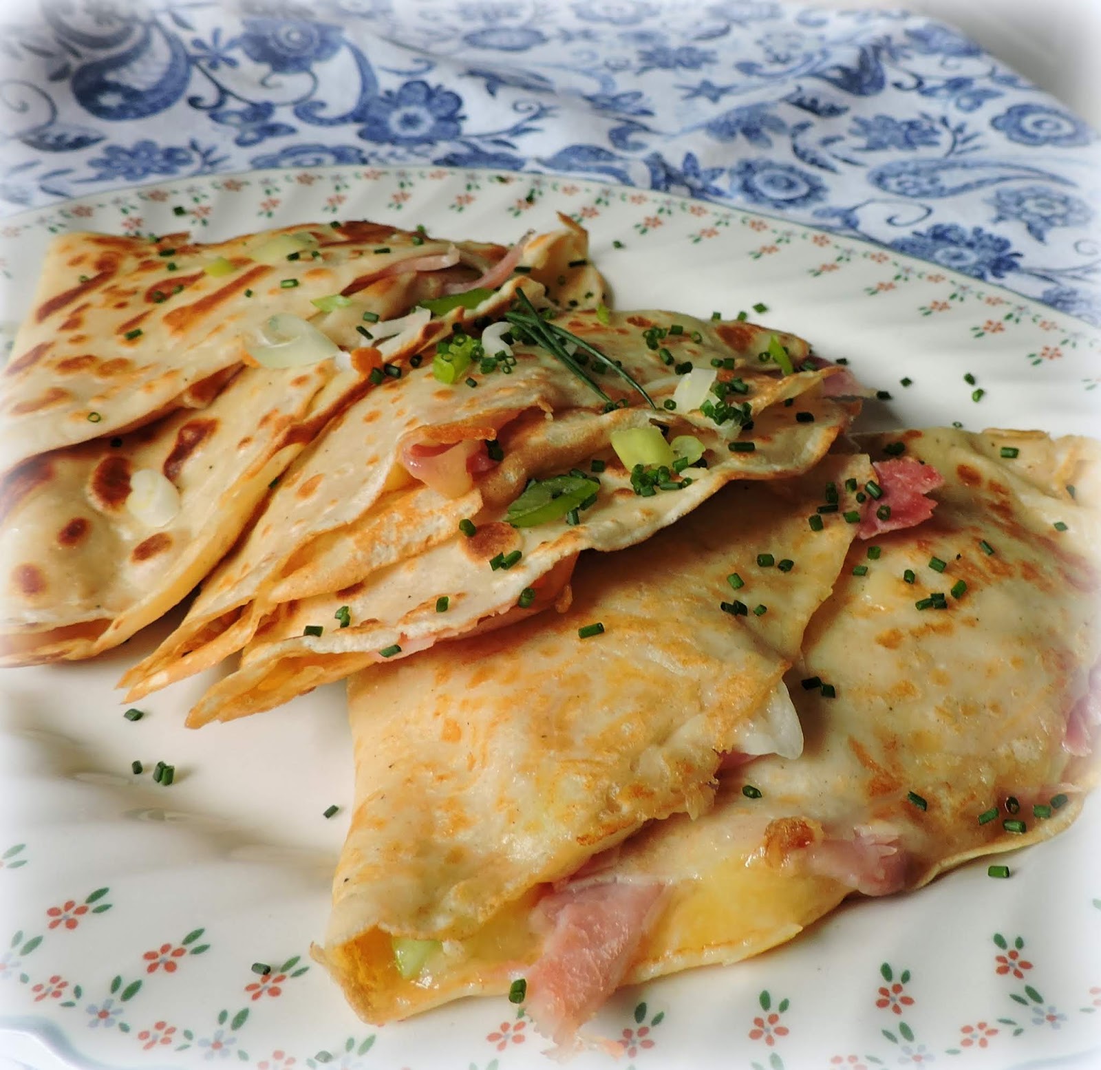 Ham, Gruyere & Spring Onion Crepes | The English Kitchen