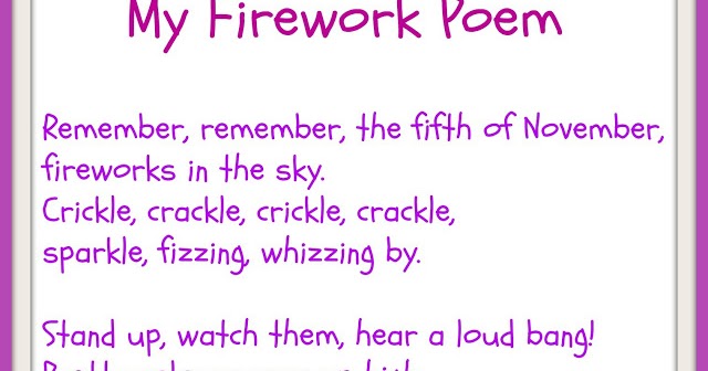 The Adventures of Betsy Lou: My Firework Poem