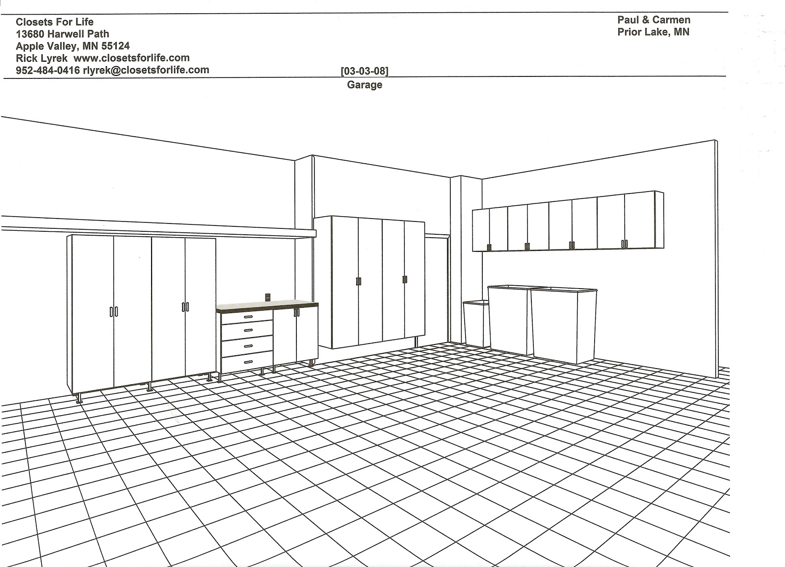 Closets For Life: Sample 3D Closet Drawings