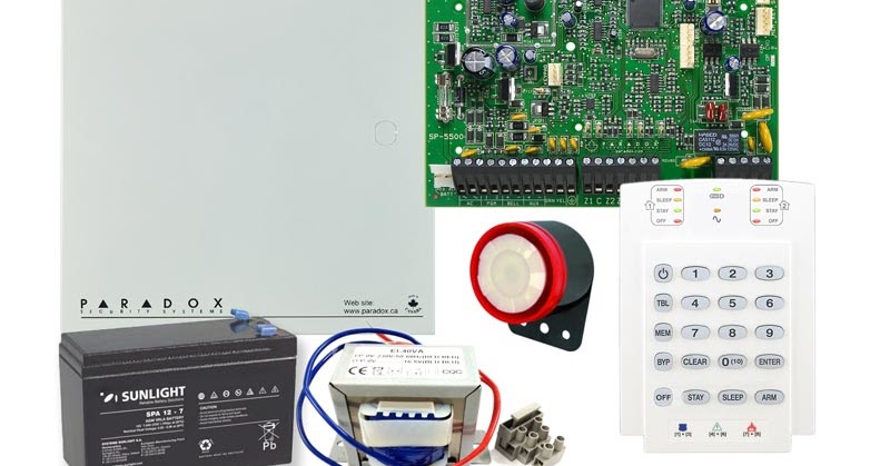 PARADOX SP5500 Πλήρης συναγερμός (test6)