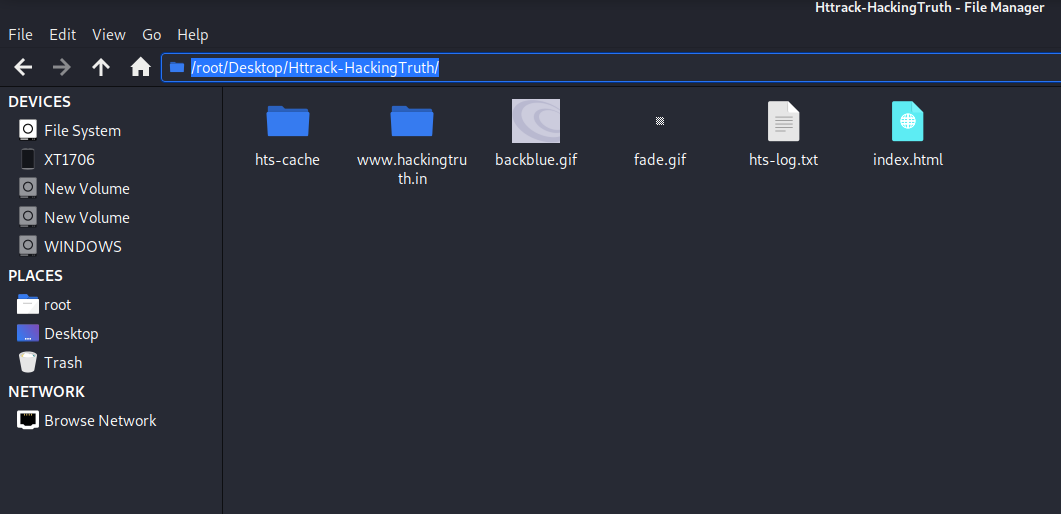 How to clone any website using httrack tool