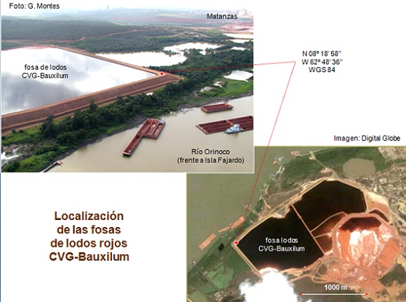 La amenaza de catástrofe por vertido de lodos rojos de CVG-Bauxilum al ...