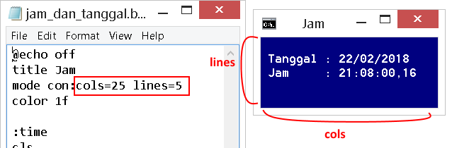 Cara Membuat Jam Digital Sederhana Dengan CMD - ( - -)b