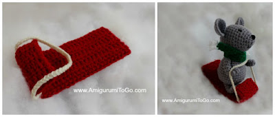 Crochet Sled For Your Amigurumi