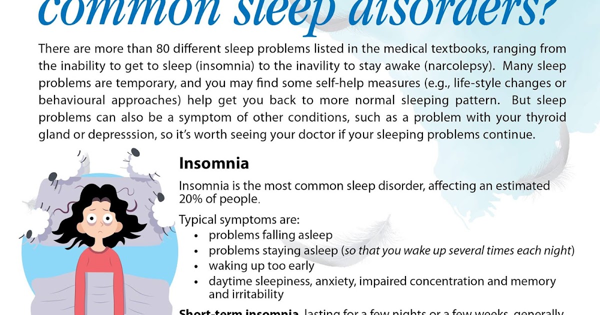 WHAT ARE THE MOST COMMON SLEEP DISORDERS?
