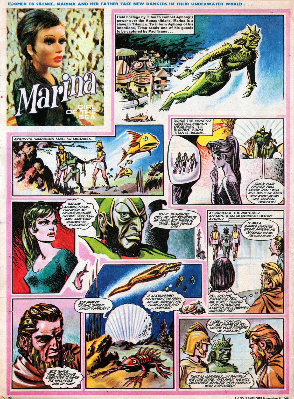Comic online 24h: Lady Penelope No.42 (1966)
