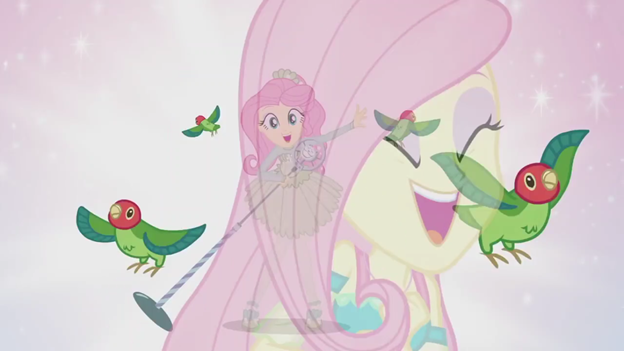 Fluttershy Running Away
