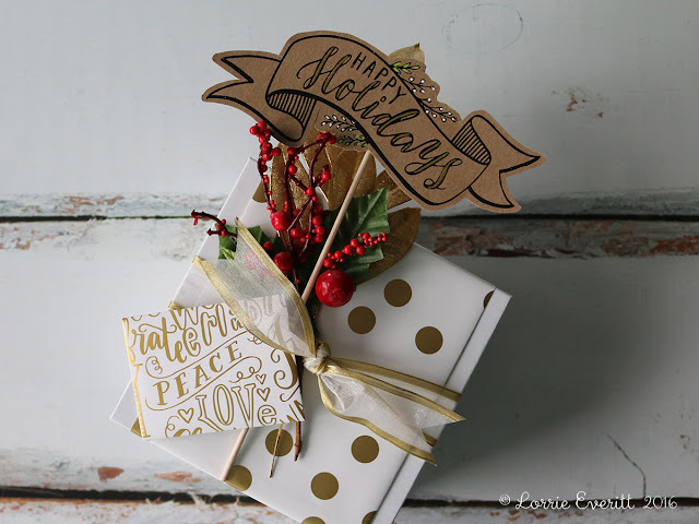 Lorrie Everitt Studio: Gift wrapping inspiration using your wrapping ...