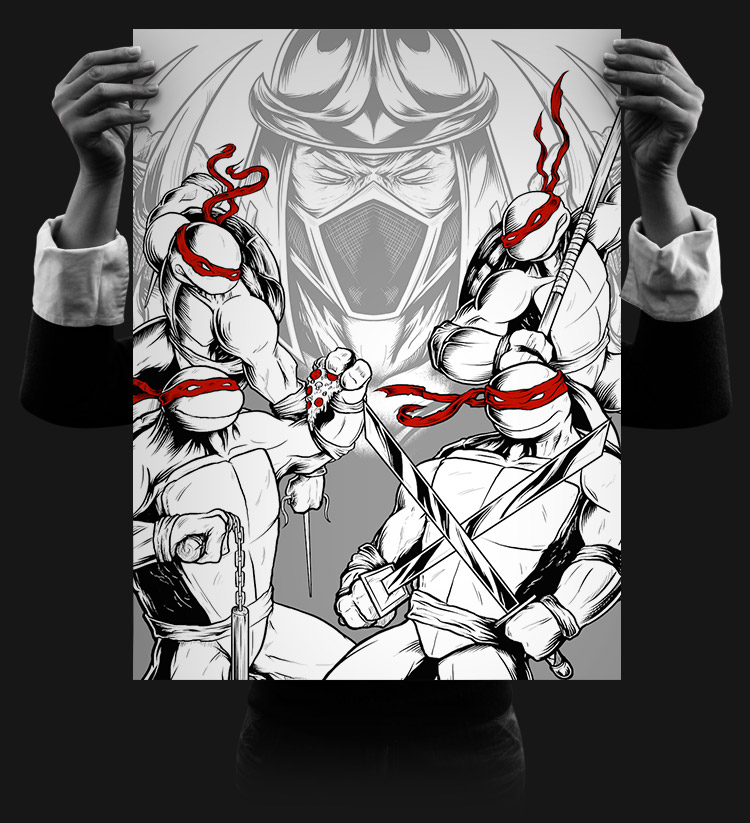 INSIDE THE ROCK POSTER FRAME BLOG: Matthew Johnson Classic TMNT AP ...