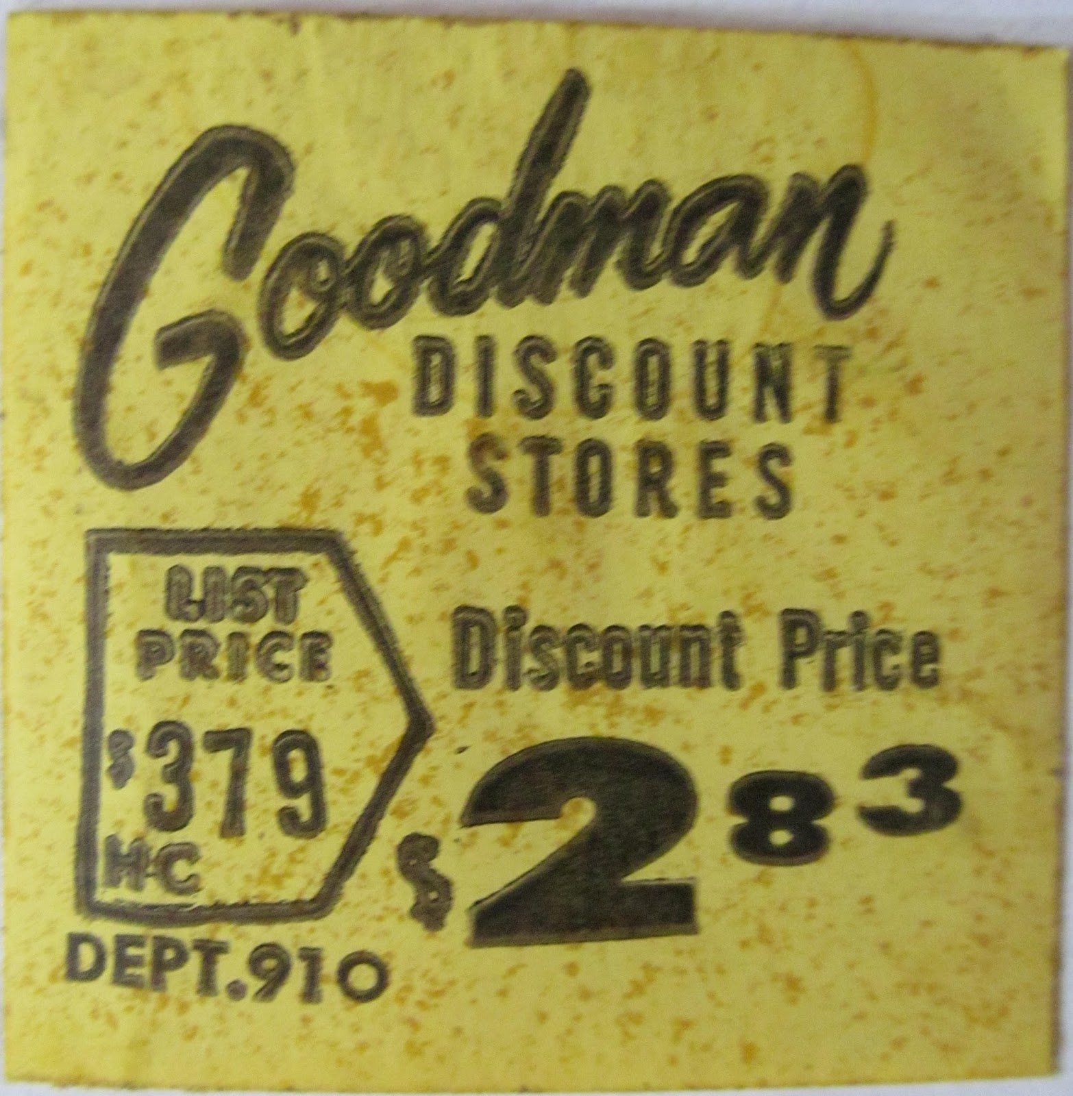 Trip to the Mall: Price Tag Chronicles: Old & Vintage Store Stickers