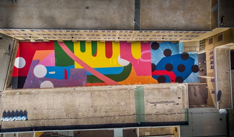 Un mural de colores brillantes brinda una sorprendente actualización a ...