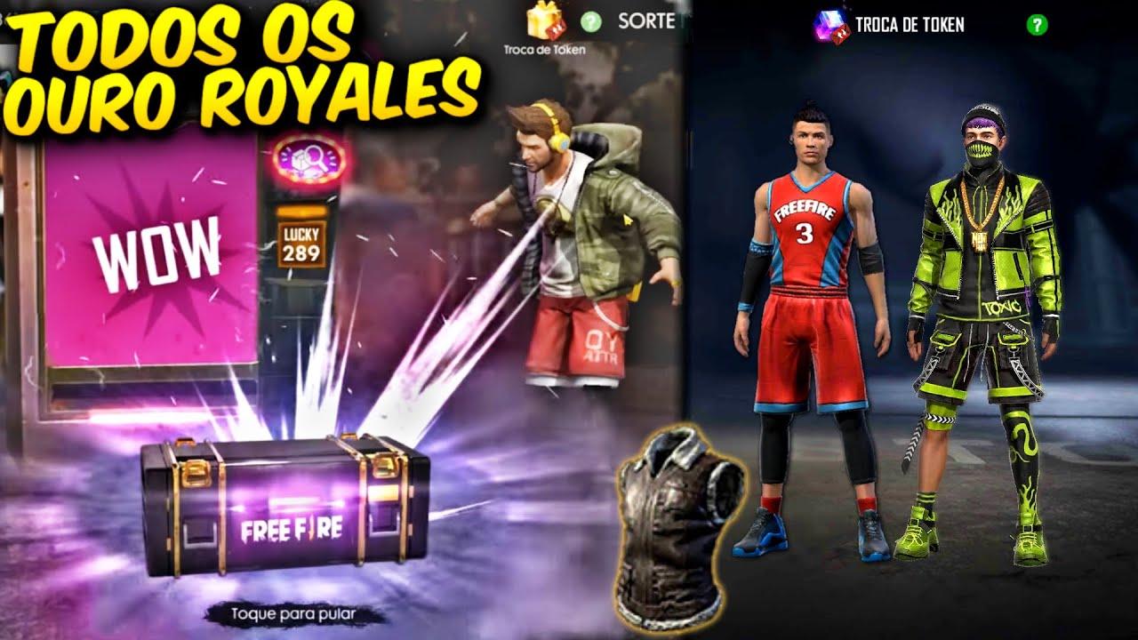 Free Fire All Gold Royals List And Info