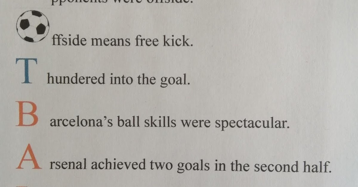 Acrostic Poem About Football