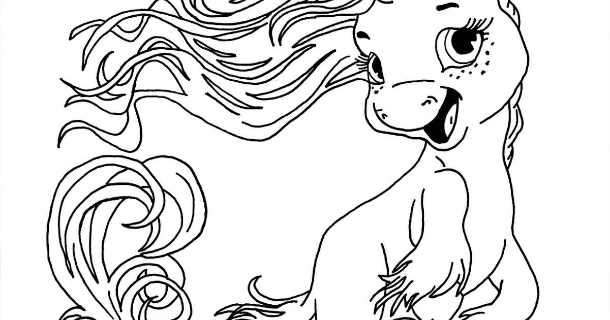 Baby Unicorn Coloring Page For Kids - Download Free PDF - Coloring Zone