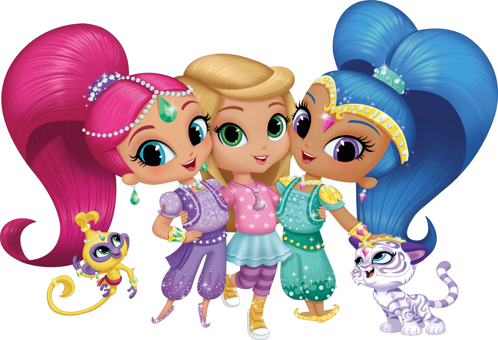 Shimmer+e+Shine.jpg (1600×1093) | Cuadros para fiestas, Shimmer y shine ...
