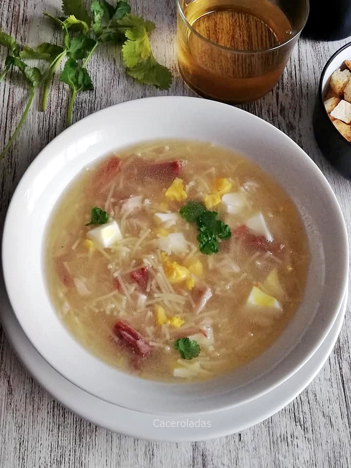 Sopa de picadillo casera | Caceroladas