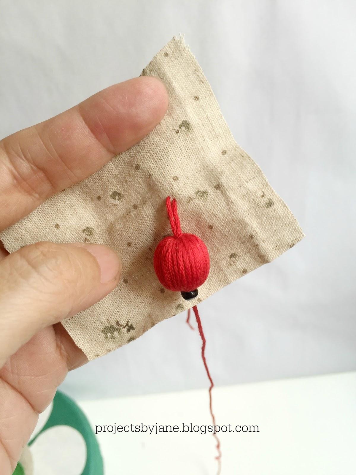 How to wrap a bead with thread | Projects by Jane