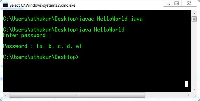 Open Source For Geeks: Reading password from command line in Java using ...