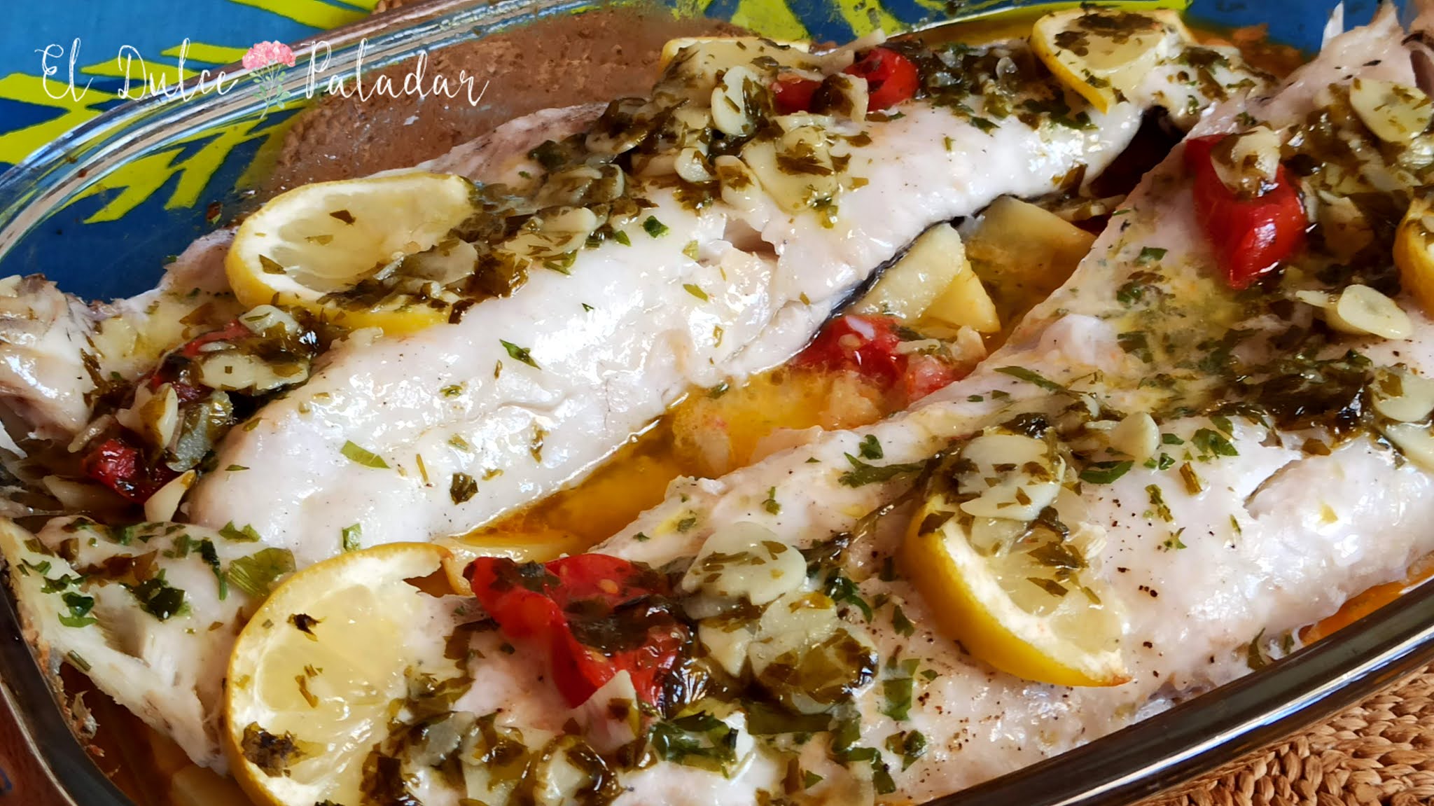 Merluza al horno - El dulce paladar