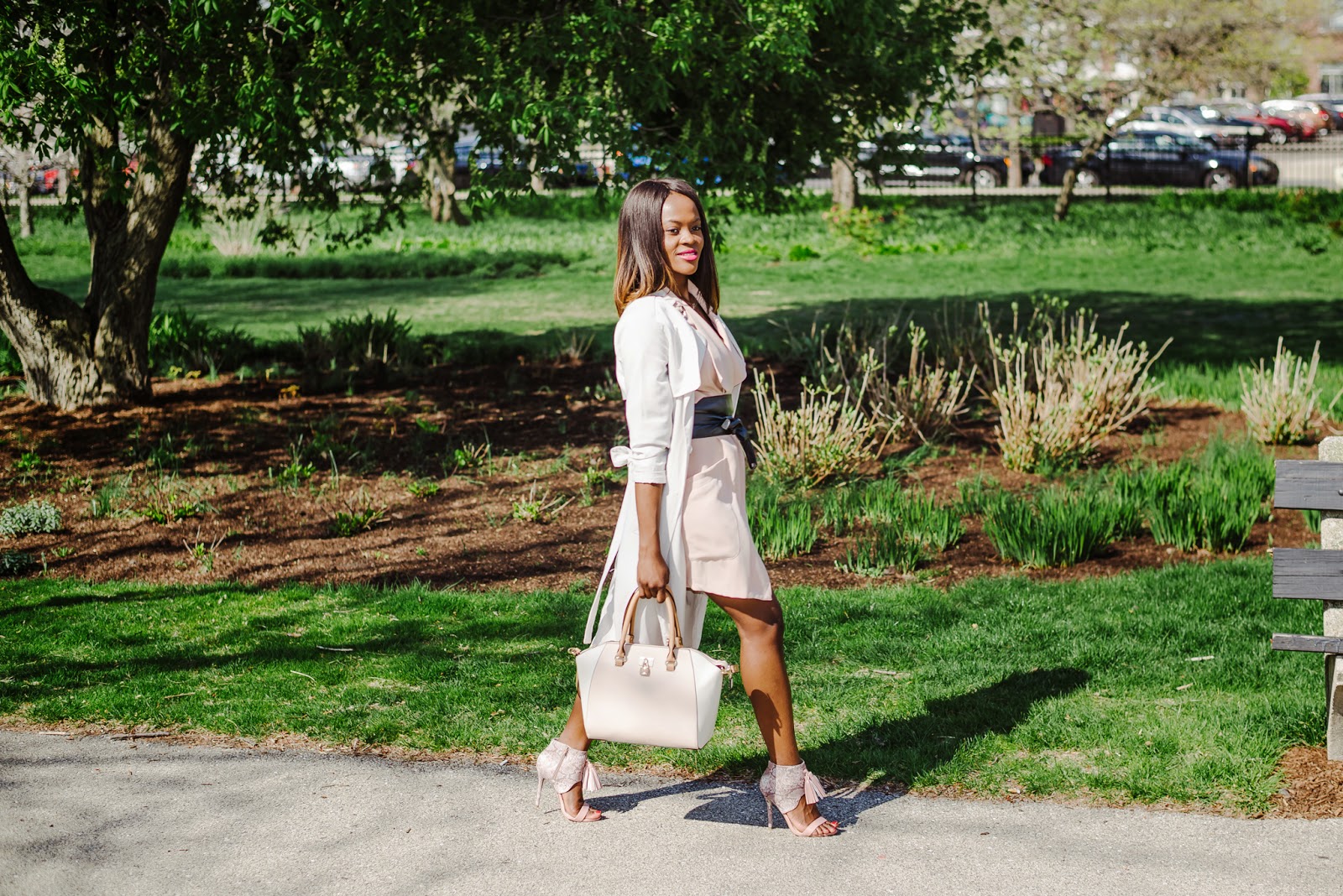 Trench Overload:: Neutrals - Cranberry Tantrums