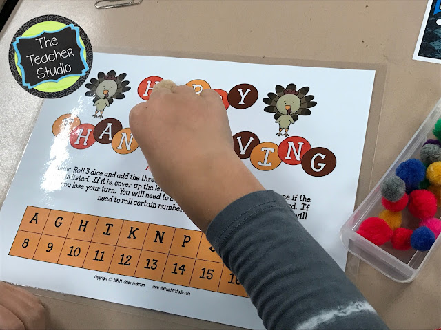 Thanksgiving Math Workshop! - The Teacher Studio