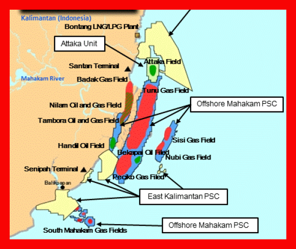 the East Kalimantan Work Area-Attaka